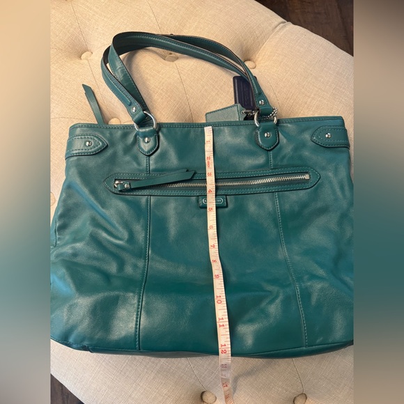 Coach | Bags | Coach Teal Tote Bag | Poshmark